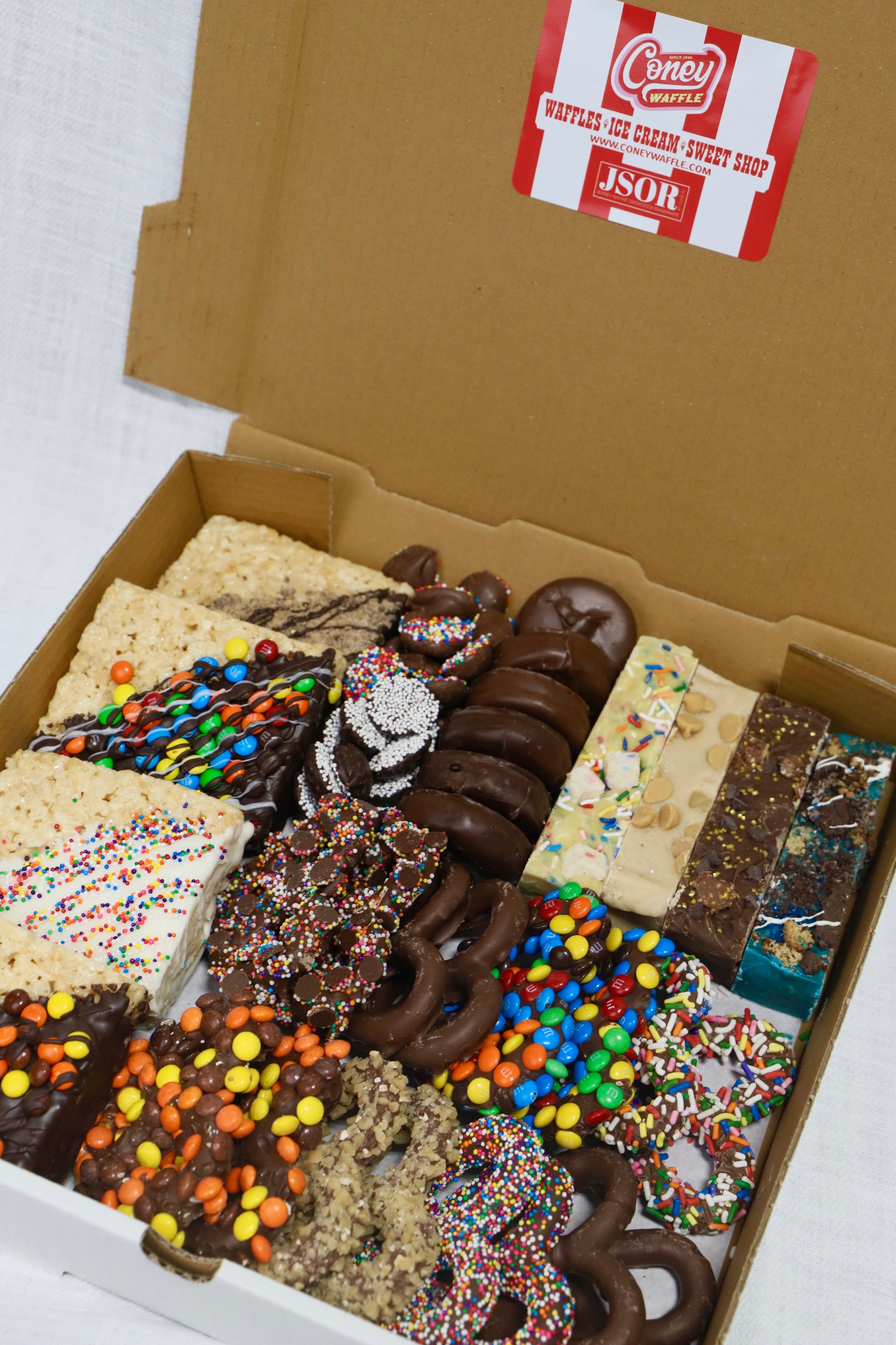 Coney Waffle Chocolate Treat Box | C O N E Y W A F F L E