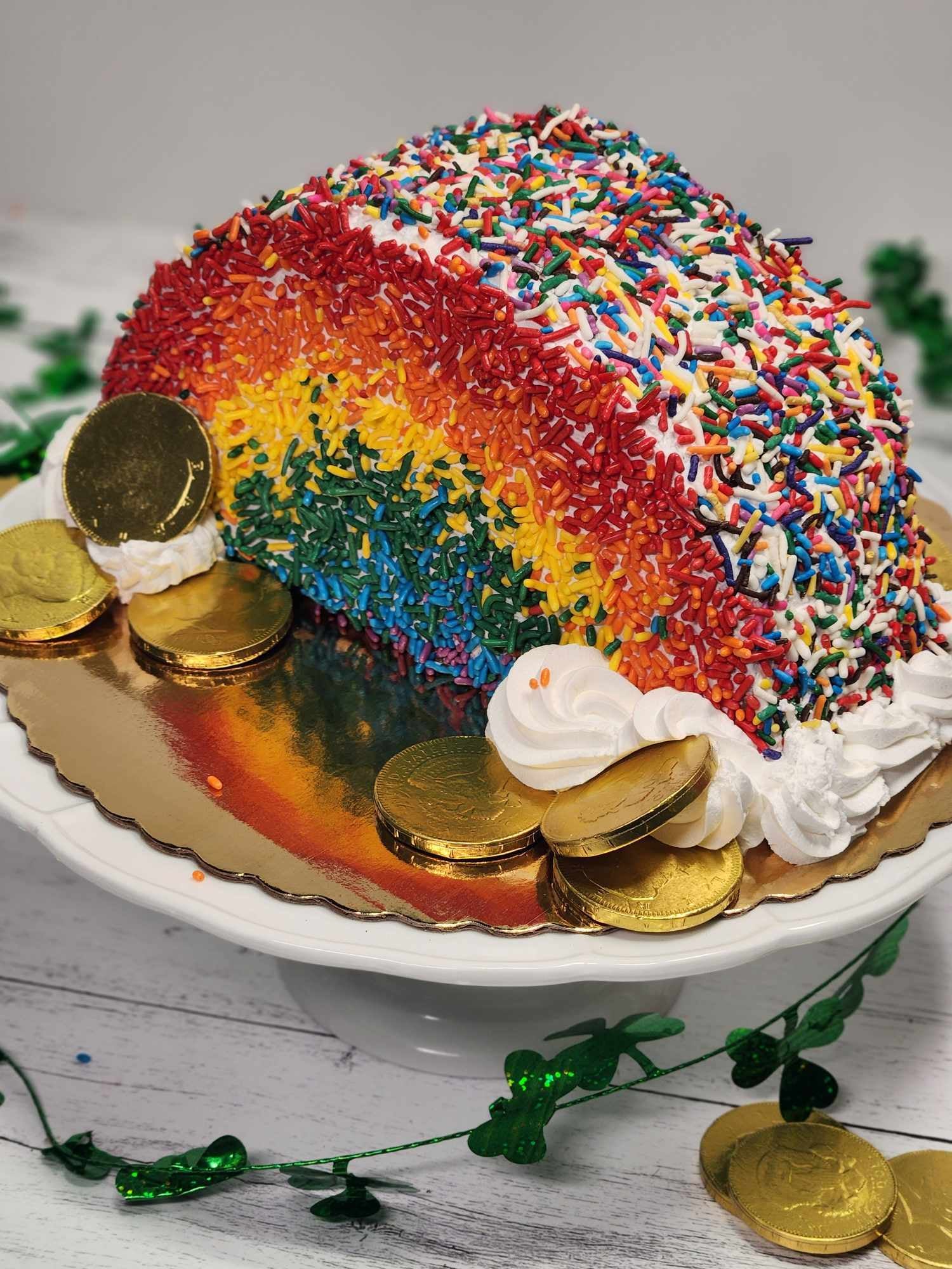 Rainbow Ice Cream Cake C O N E Y W A F F L E